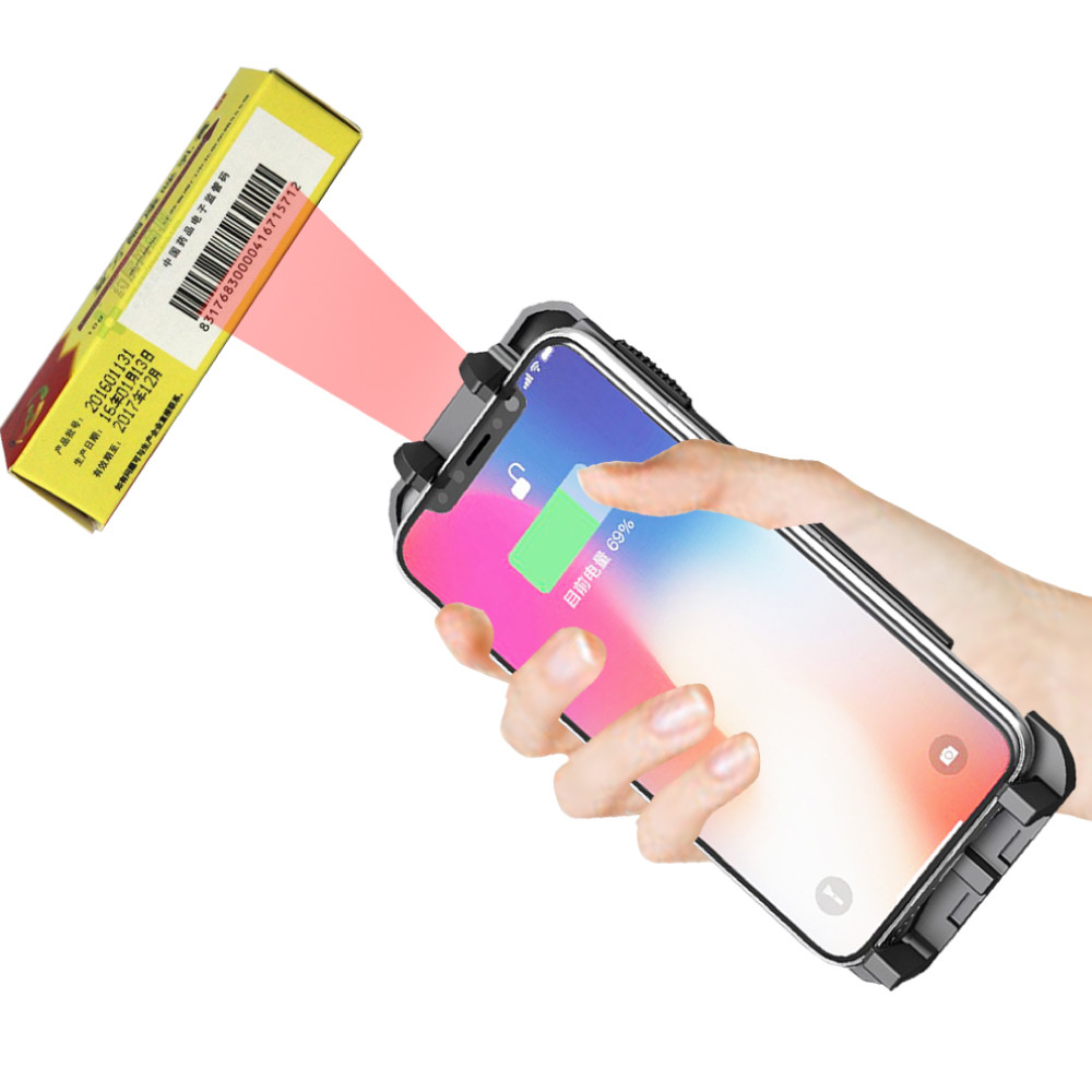 Portable Mobile Back Clip Wireless 2D Barcode Scanner for Supermarket ...
